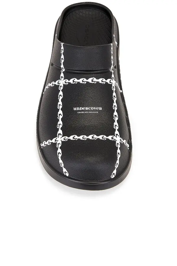 Undercoverism X Oofos Clog In Black In Black Base - 44% Off